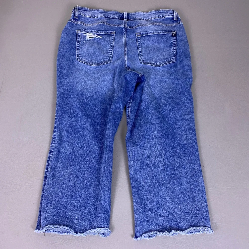 Maurices | Jeans | Maurices M Wide Leg Jeans Womens Plus 8w Blue High ...